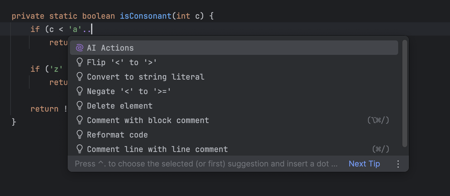 Command completion | IntelliJ IDEA Documentation