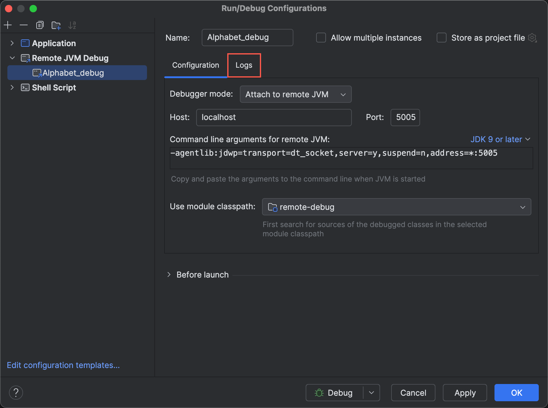 Logs | IntelliJ IDEA Documentation