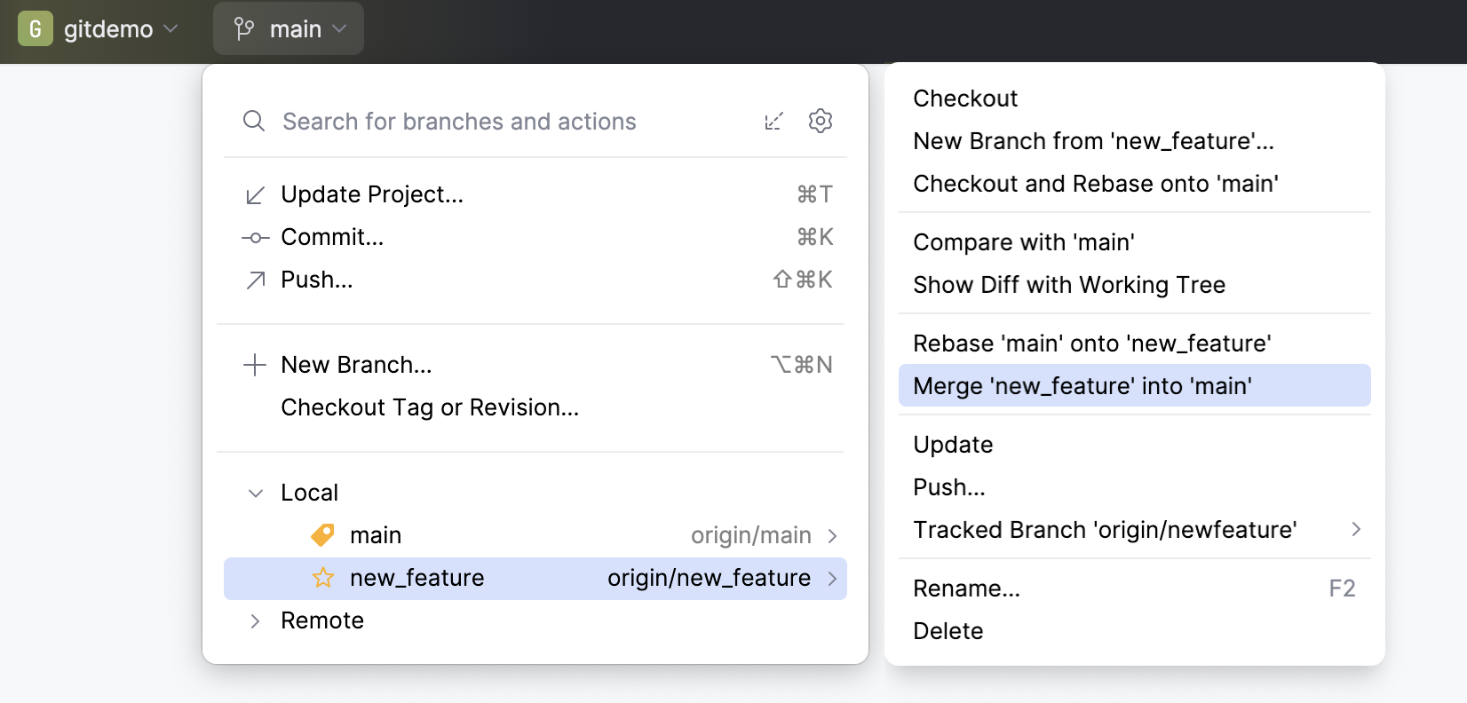Tutorial: Getting started with Git in WebStorm | WebStorm Documentation