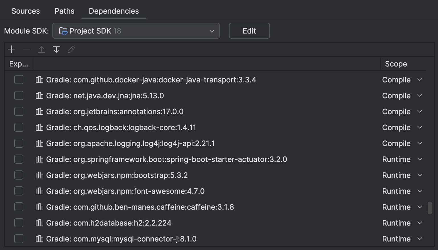 Module dependencies | IntelliJ IDEA Documentation