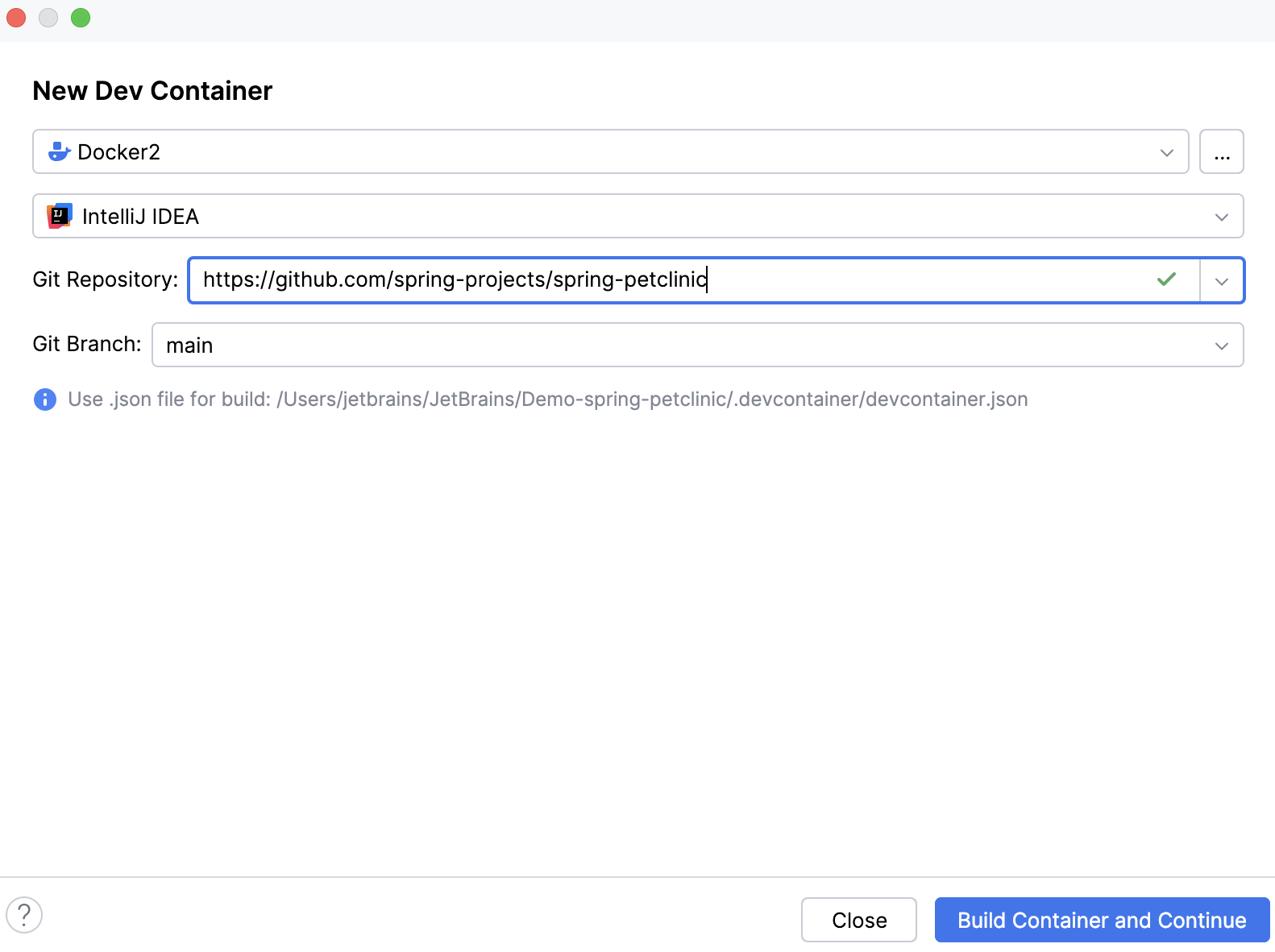 Start Dev Container inside IDE | RubyMine Documentation