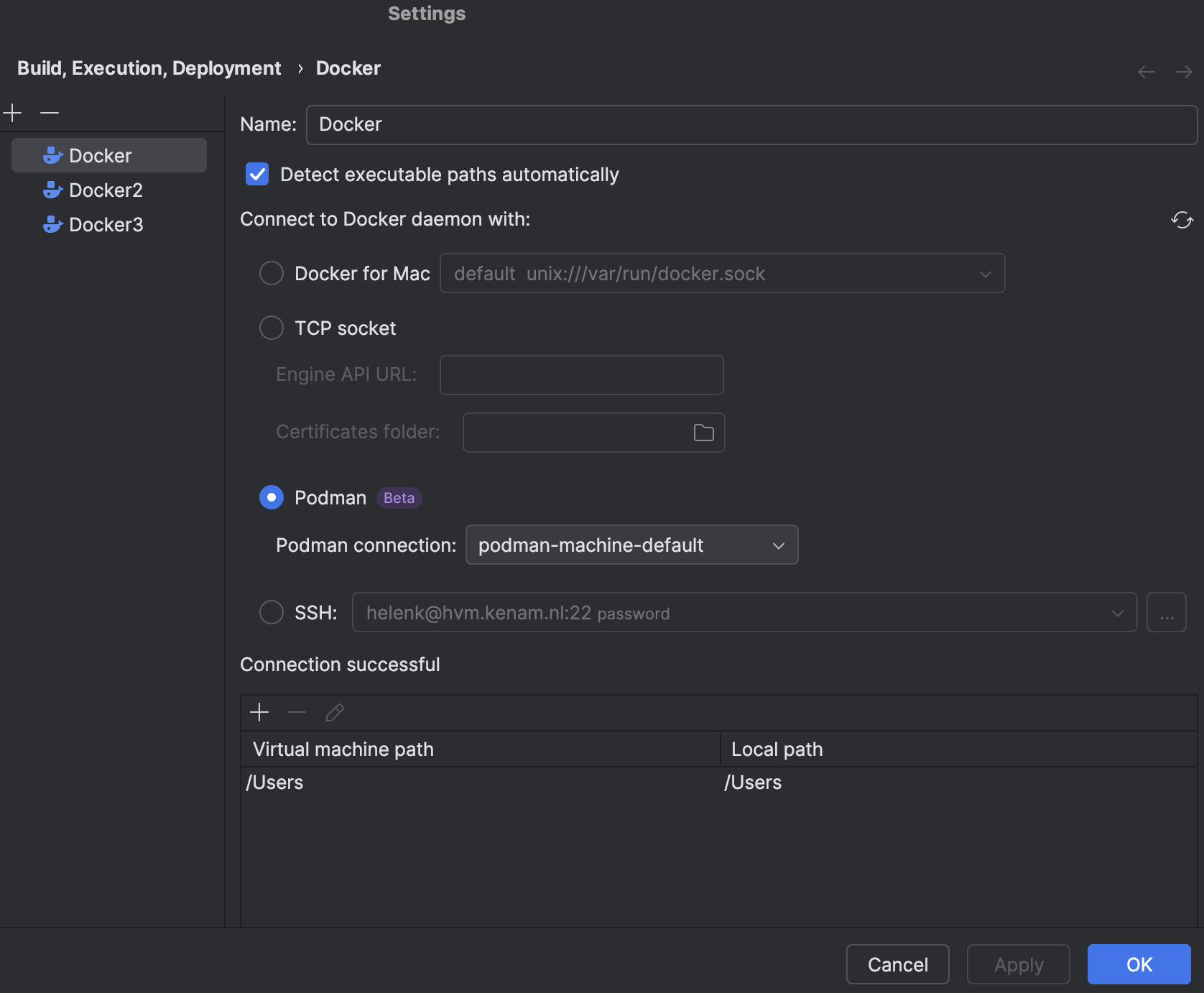 Start Dev Container with Podman | RubyMine Documentation