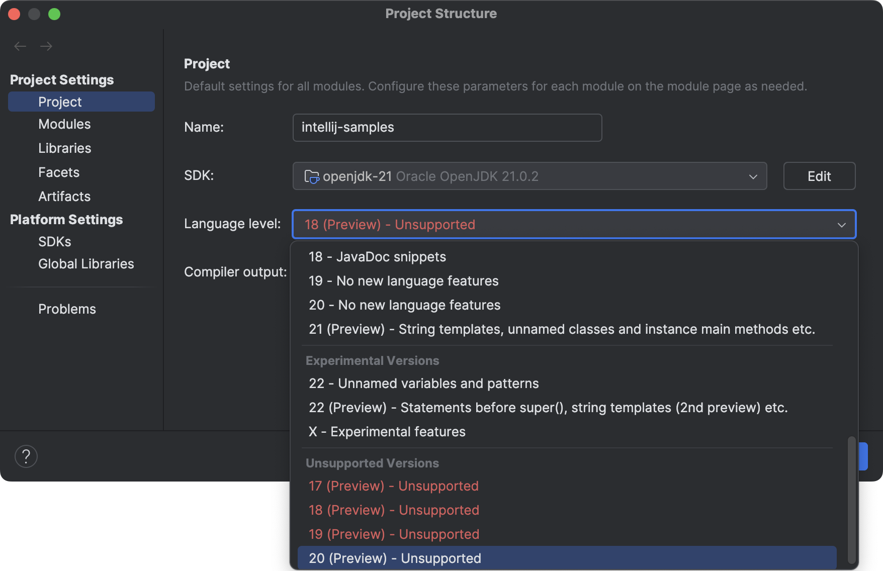 Project structure settings | IntelliJ IDEA Documentation
