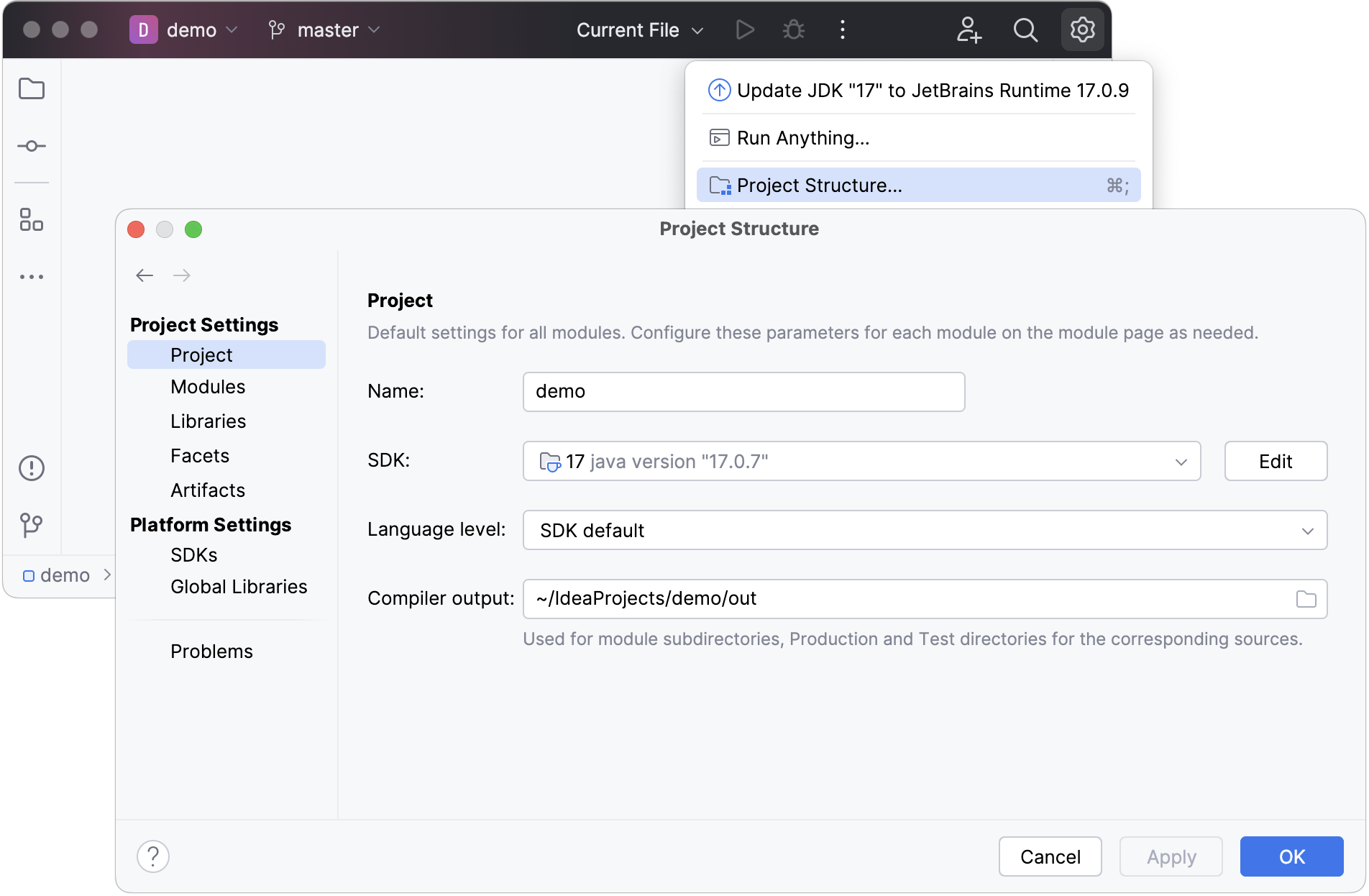 Project structure settings | IntelliJ IDEA Documentation