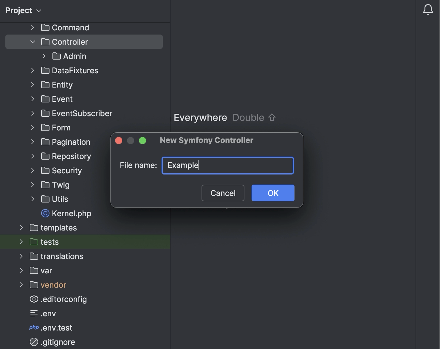 Templates with multiple files | PhpStorm Documentation