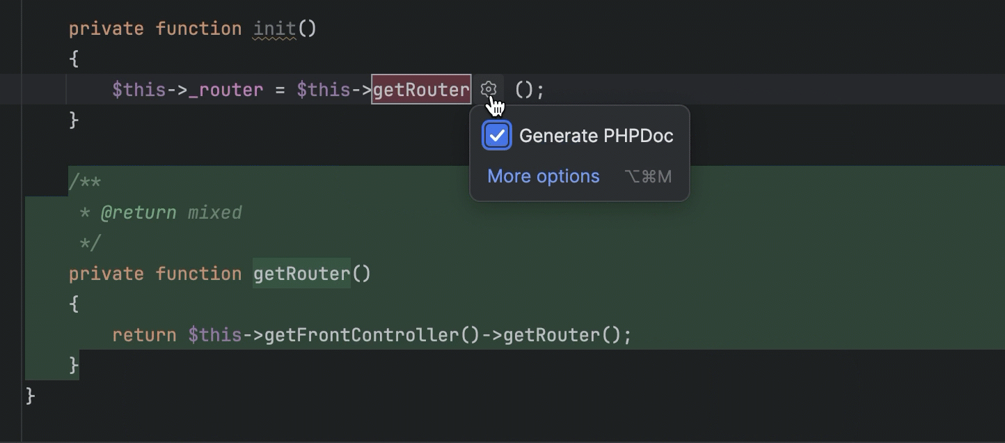 Extract method | PhpStorm Documentation