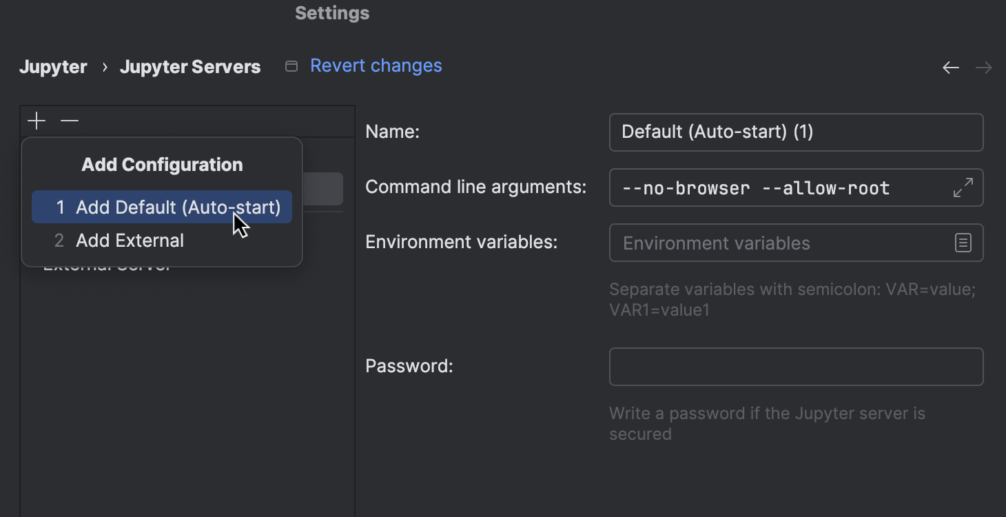 Manage Jupyter notebook servers | PyCharm Documentation