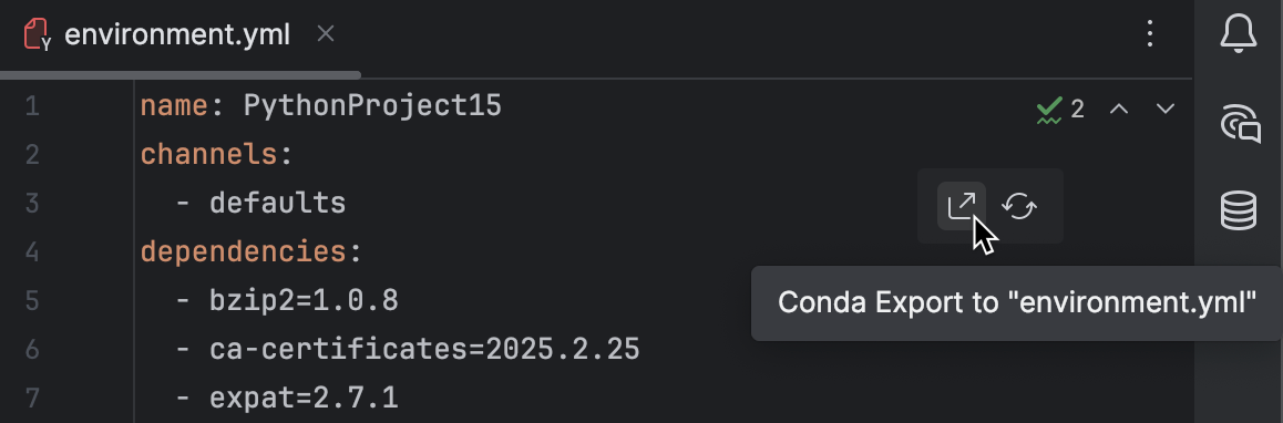 Configure a conda virtual environment | PyCharm Documentation