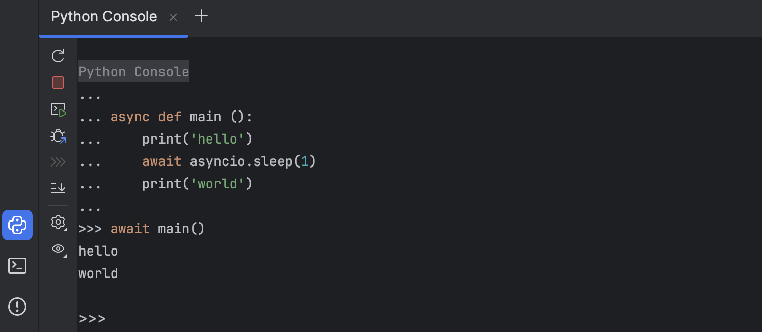 Python console | PyCharm Documentation