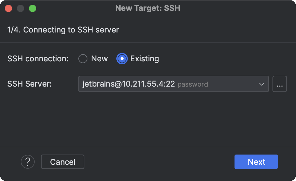 Configure an interpreter using SSH | PyCharm Documentation
