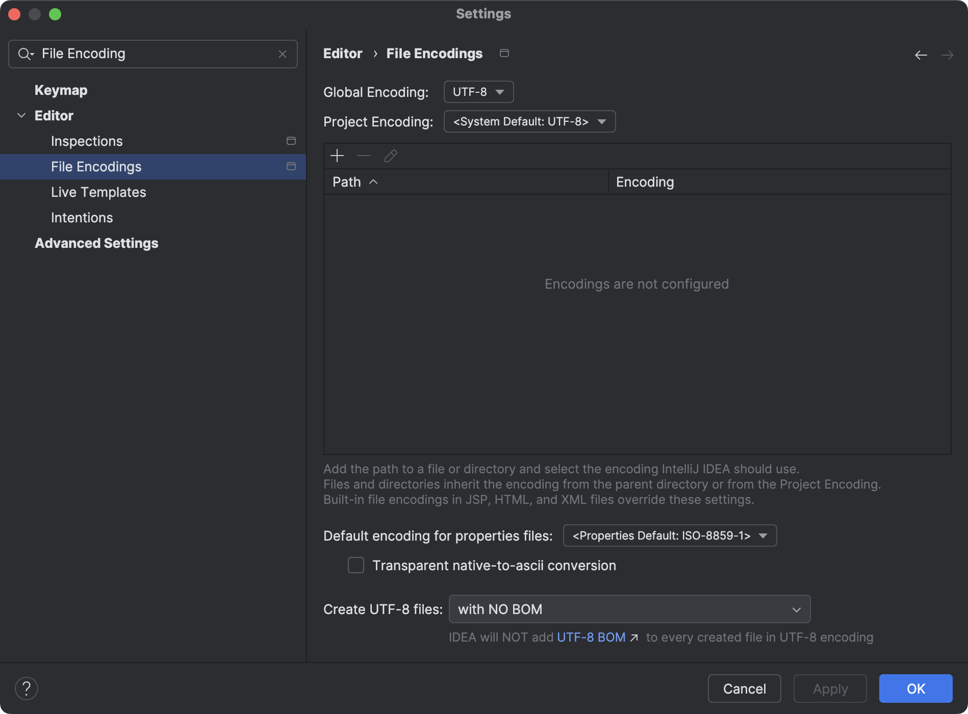 File Encodings | IntelliJ IDEA Documentation