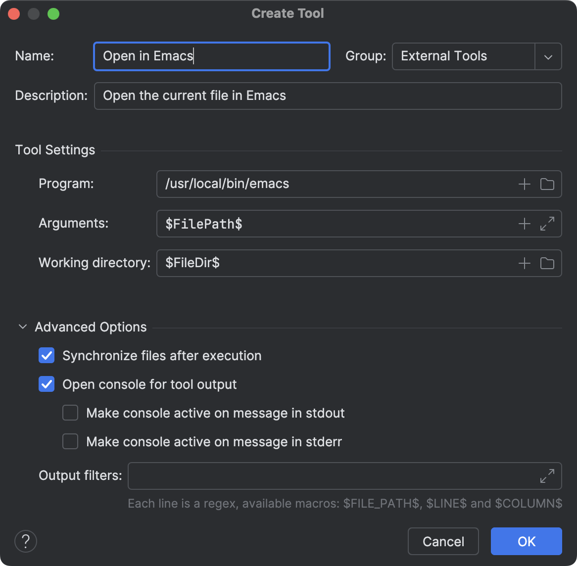 External Tools | PyCharm Documentation