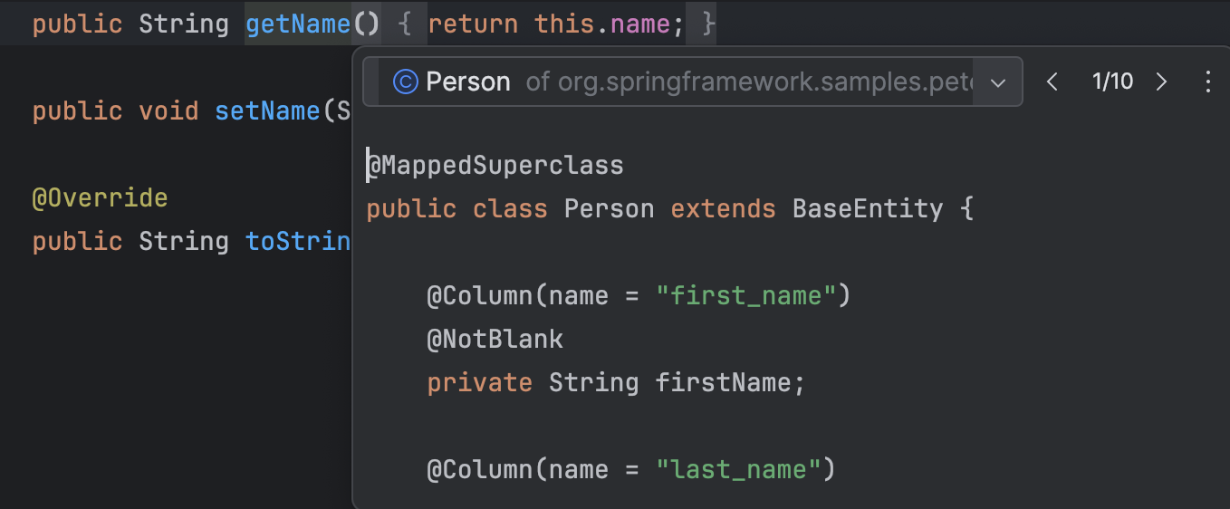 Source code navigation | IntelliJ IDEA Documentation