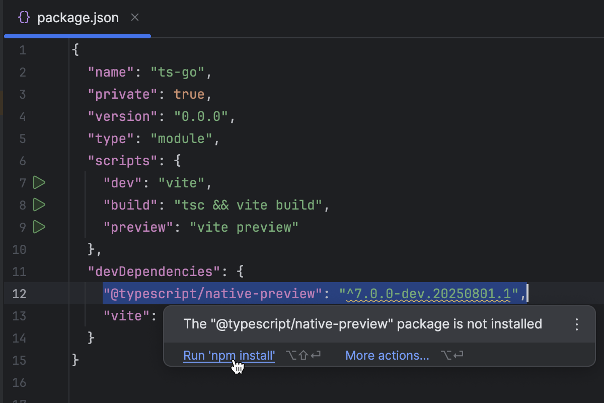 TypeScript | IntelliJ IDEA Documentation