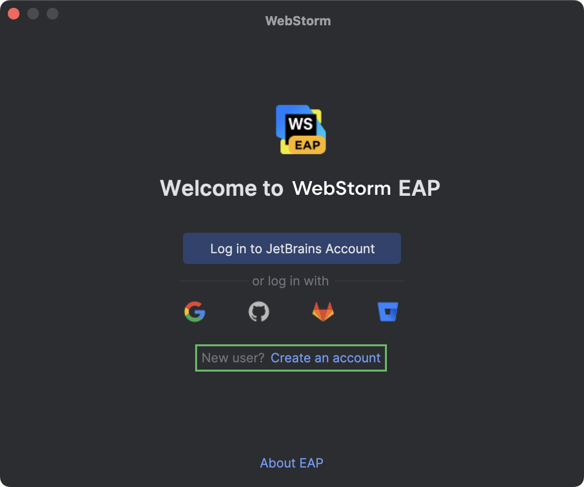 Register WebStorm | WebStorm Documentation
