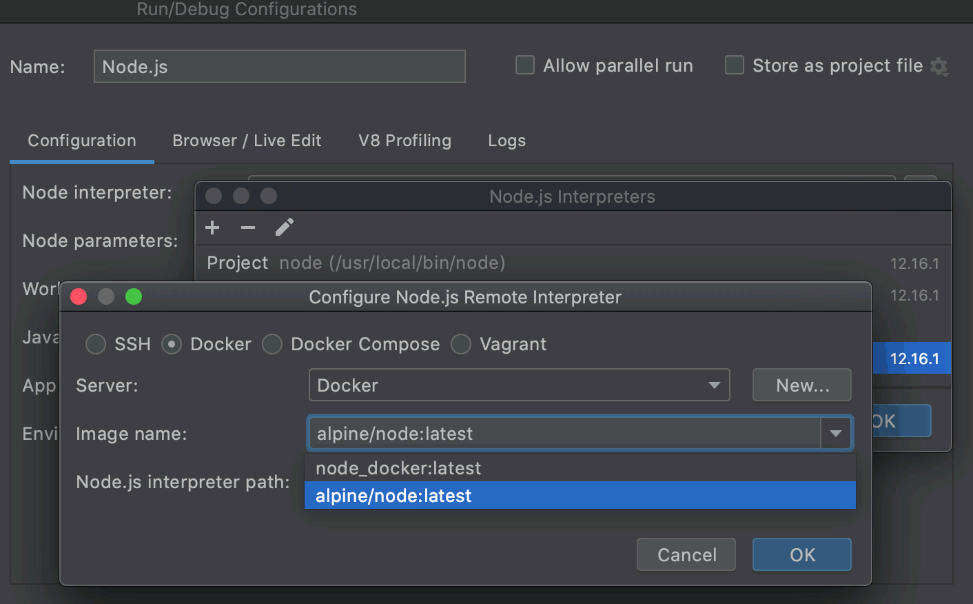 Configure Node.js Remote Interpreter Dialog | PyCharm Documentation