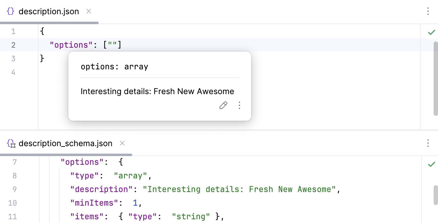 JSON | IntelliJ IDEA Documentation