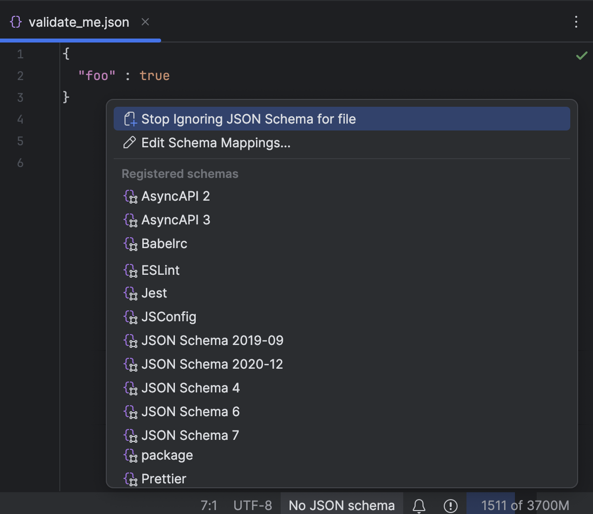JSON | IntelliJ IDEA Documentation