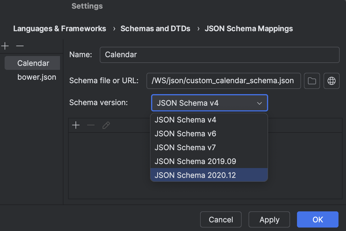 JSON | IntelliJ IDEA Documentation