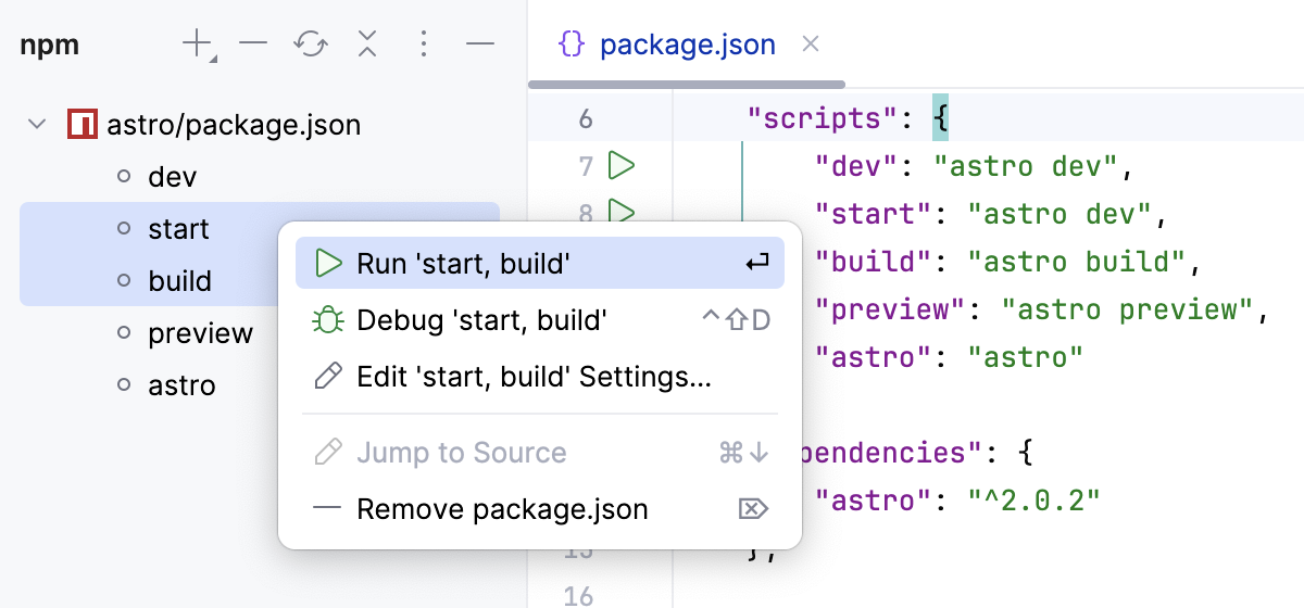 npm, pnpm, and Yarn | IntelliJ IDEA Documentation