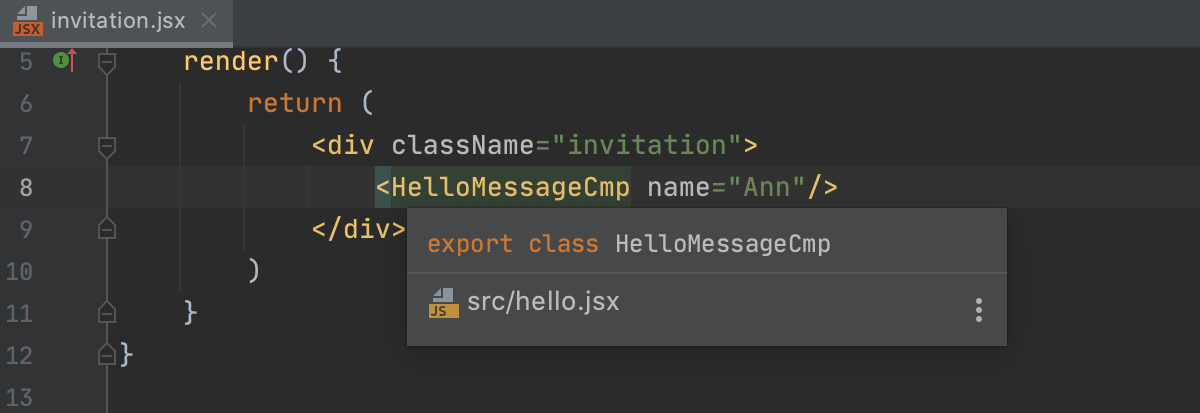 React 支持 | PyCharm 文档