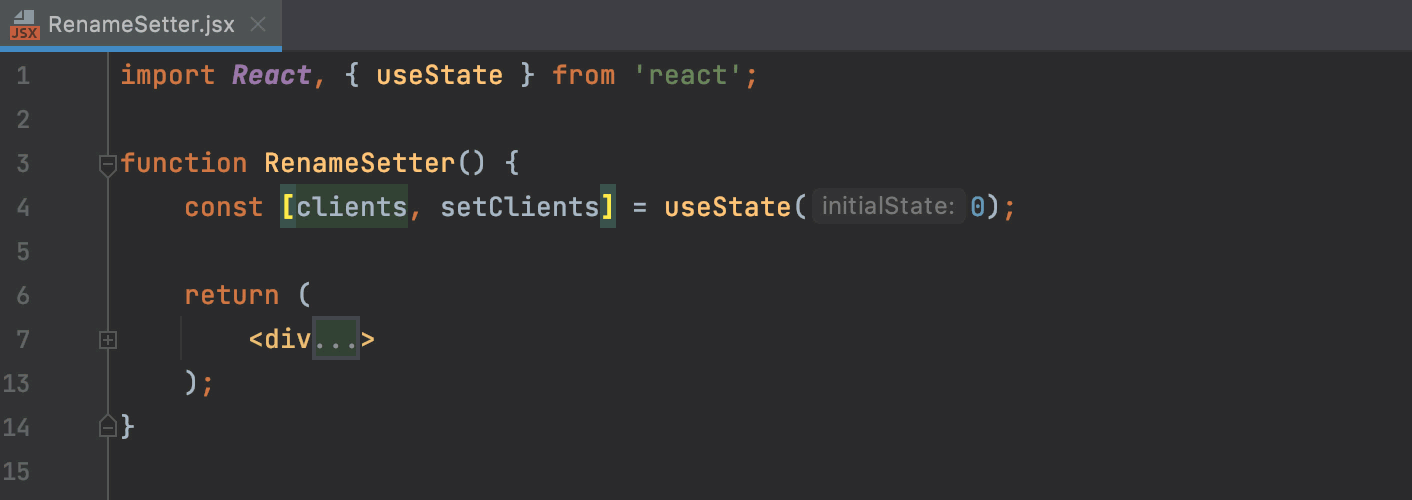 React 支持 | PyCharm 文档