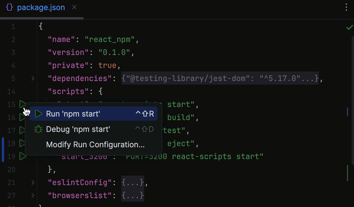 React 支持 | PyCharm 文档