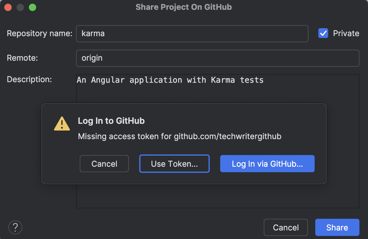 Manage projects hosted on GitHub | WebStorm Documentation