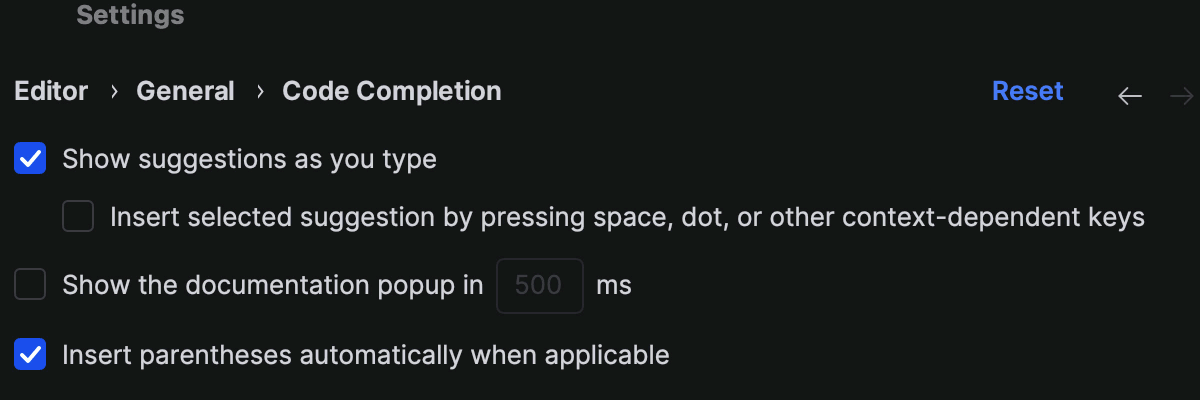 Code completion | IntelliJ IDEA Documentation