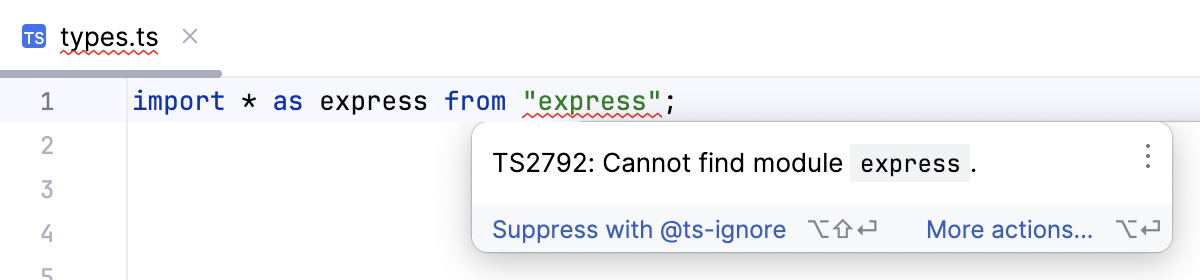 TypeScript | IntelliJ IDEA Documentation