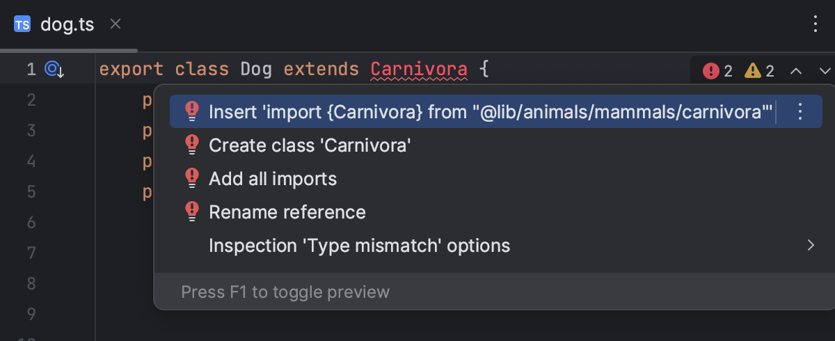 Typescript Intellij Idea Documentation