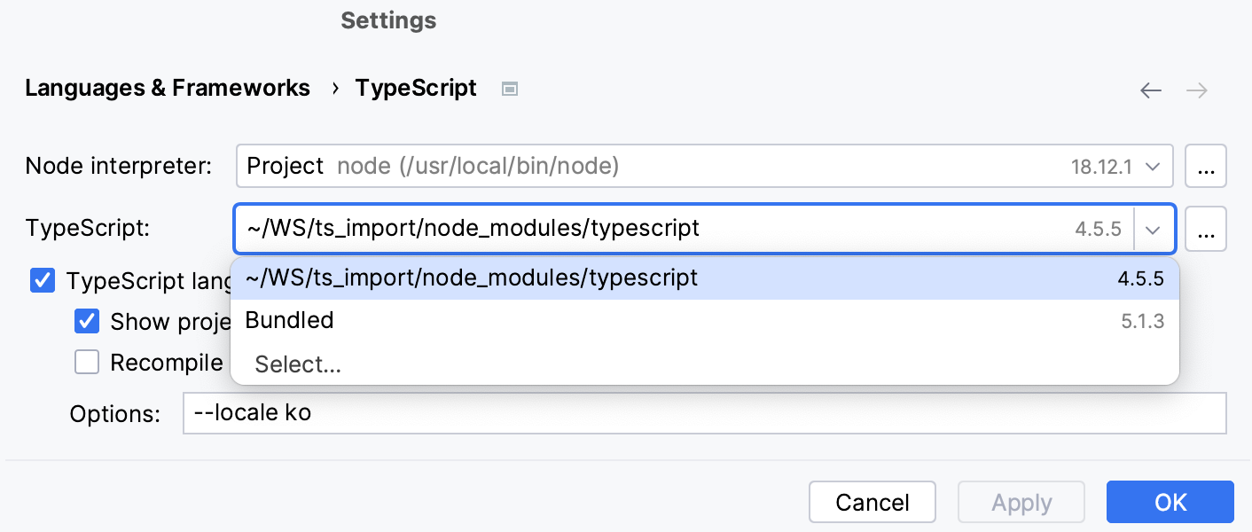 TypeScript | IntelliJ IDEA Documentation