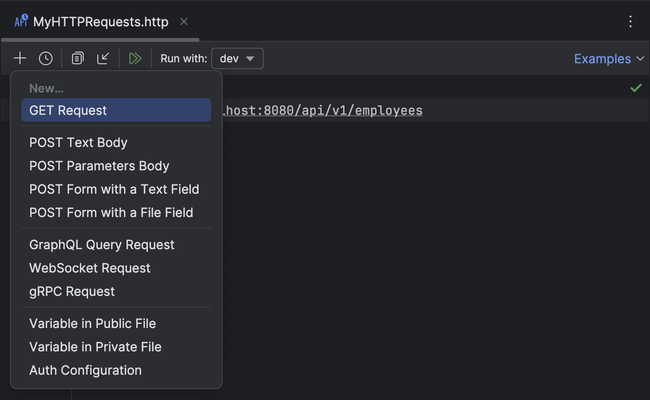 HTTP Client | IntelliJ IDEA Documentation