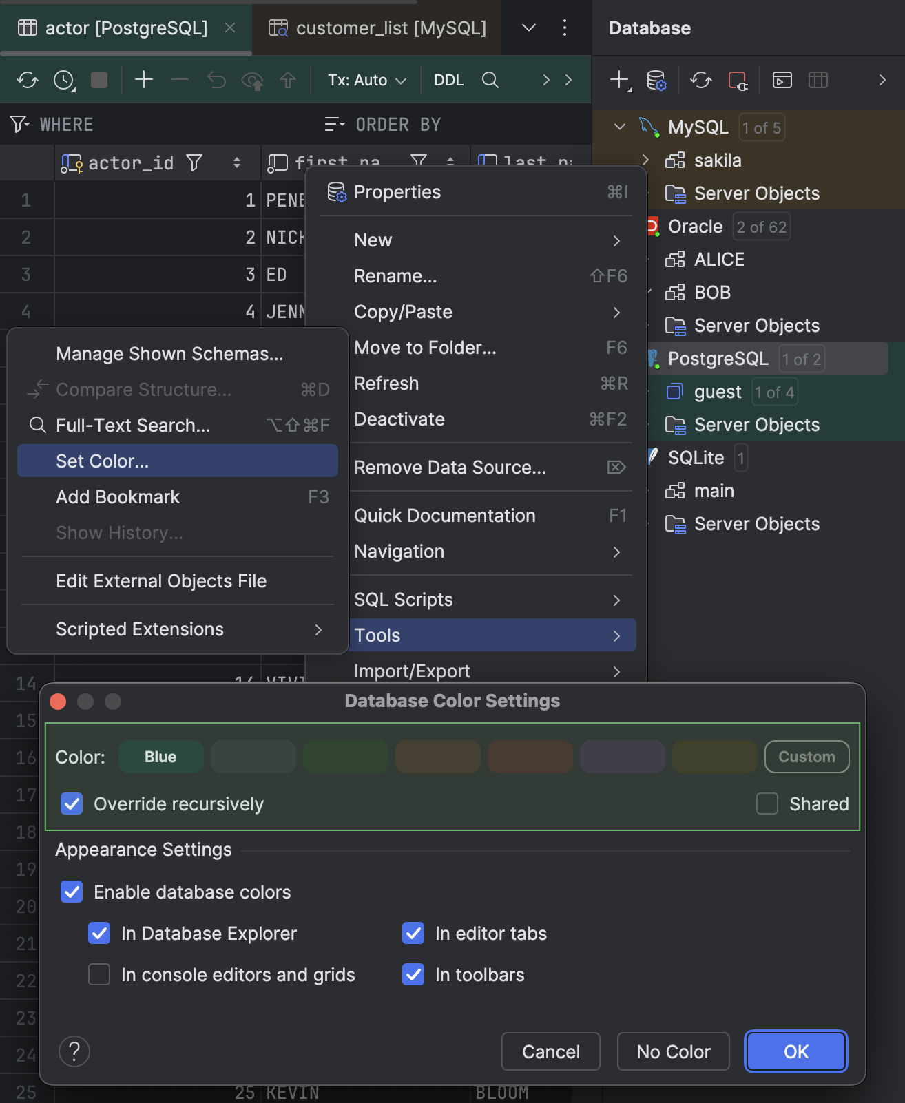 Database tool window | IntelliJ IDEA Documentation
