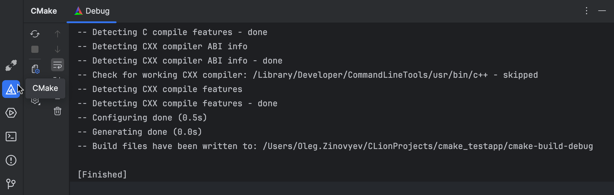 Quick CMake tutorial | CLion Documentation