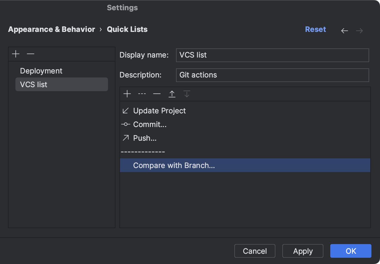 Menus and toolbars | IntelliJ IDEA Documentation