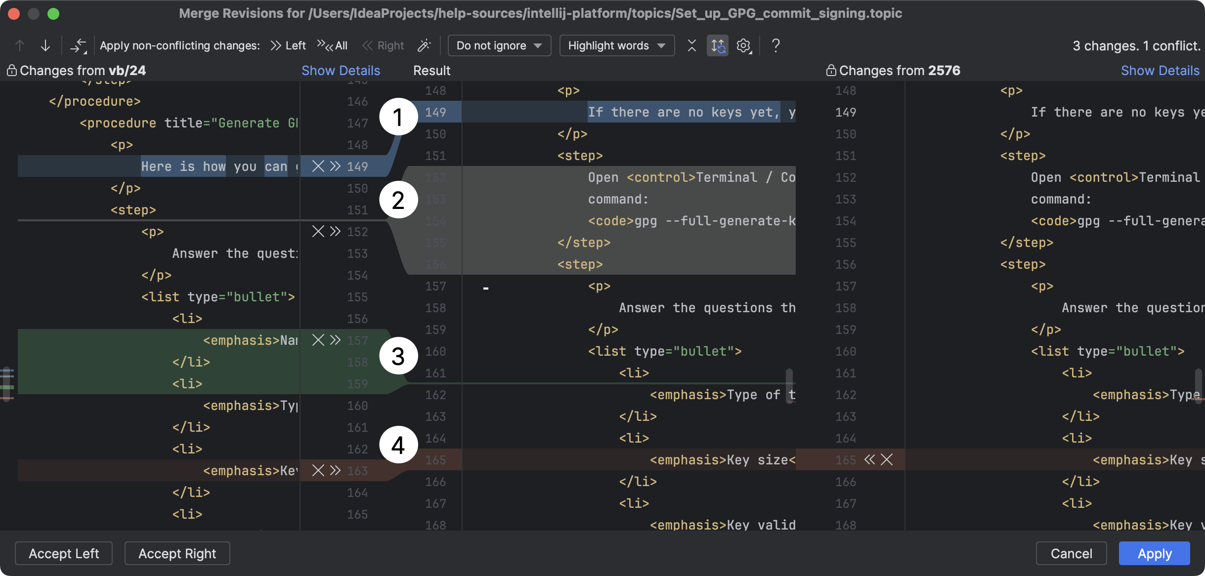 Resolve Git conflicts | IntelliJ IDEA Documentation