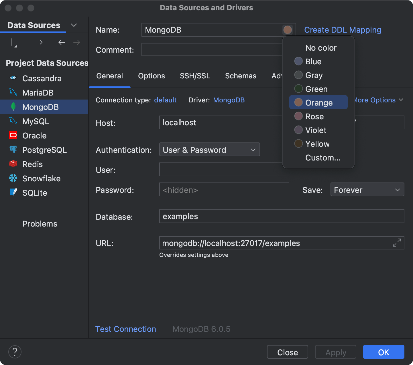 Data sources | IntelliJ IDEA Documentation