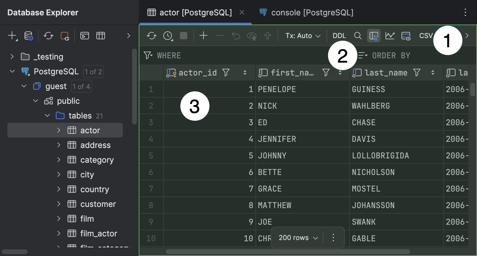 Data editor and viewer | DataGrip Documentation