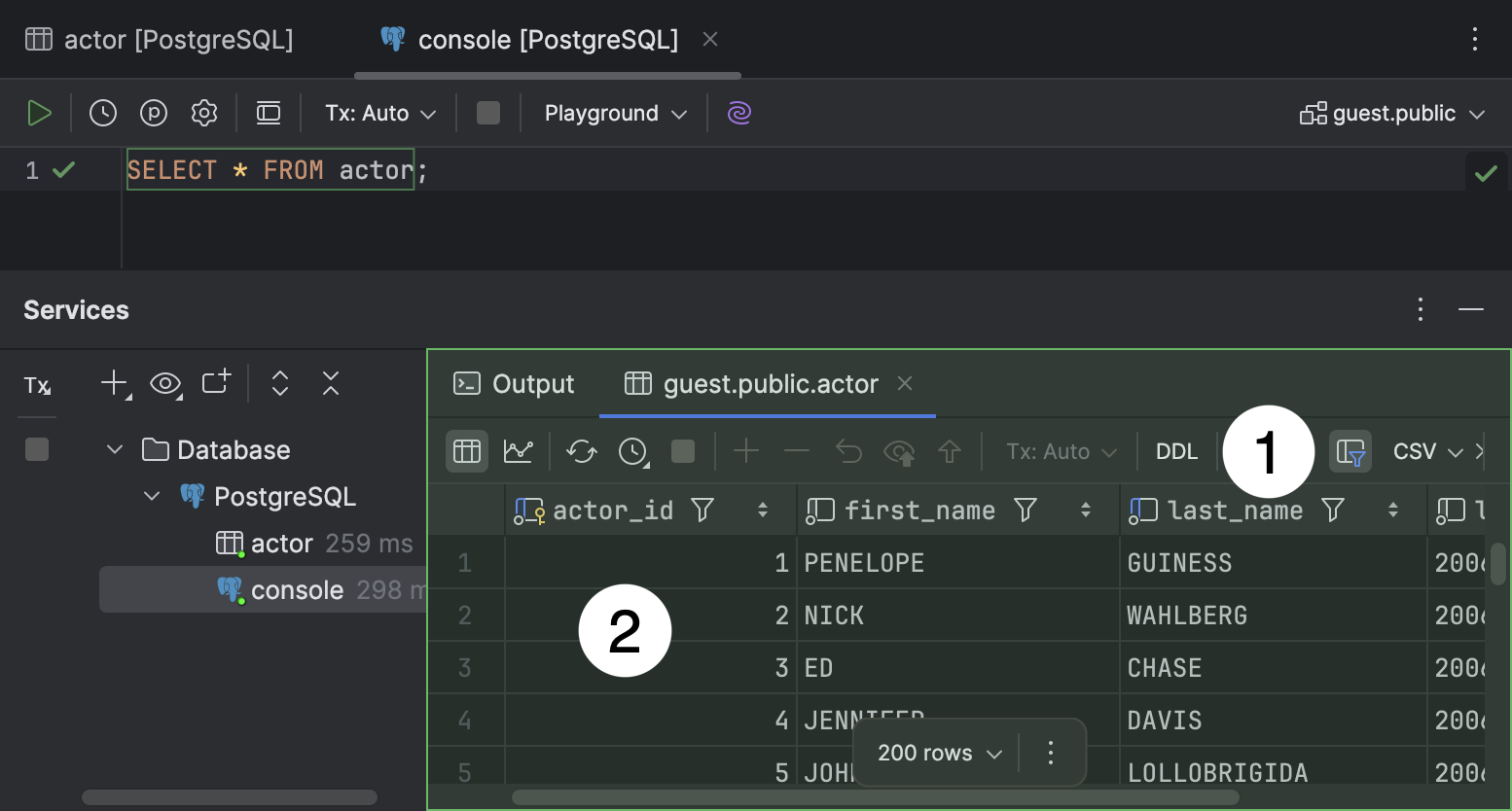 Data editor and viewer | DataGrip Documentation