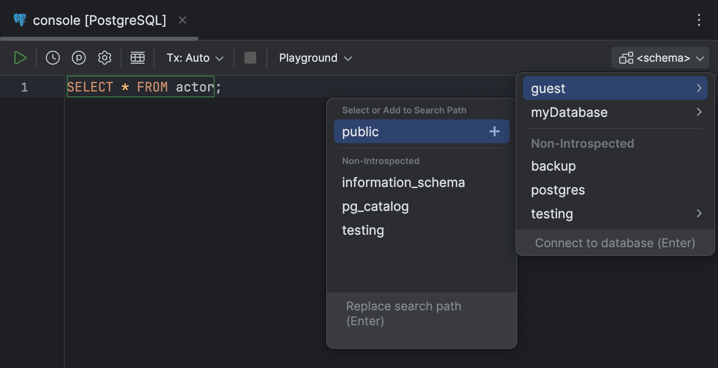 Query consoles | IntelliJ IDEA Documentation