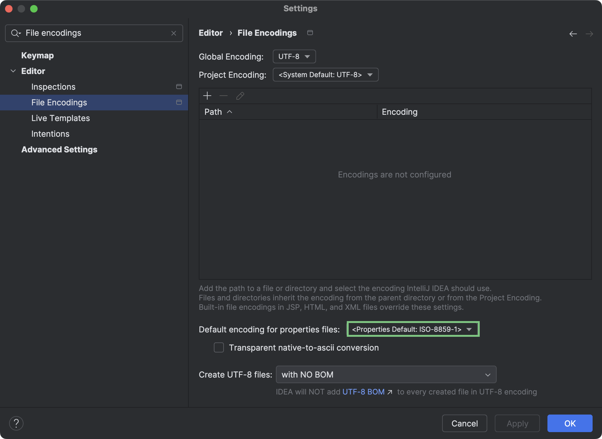 Properties files | IntelliJ IDEA Documentation