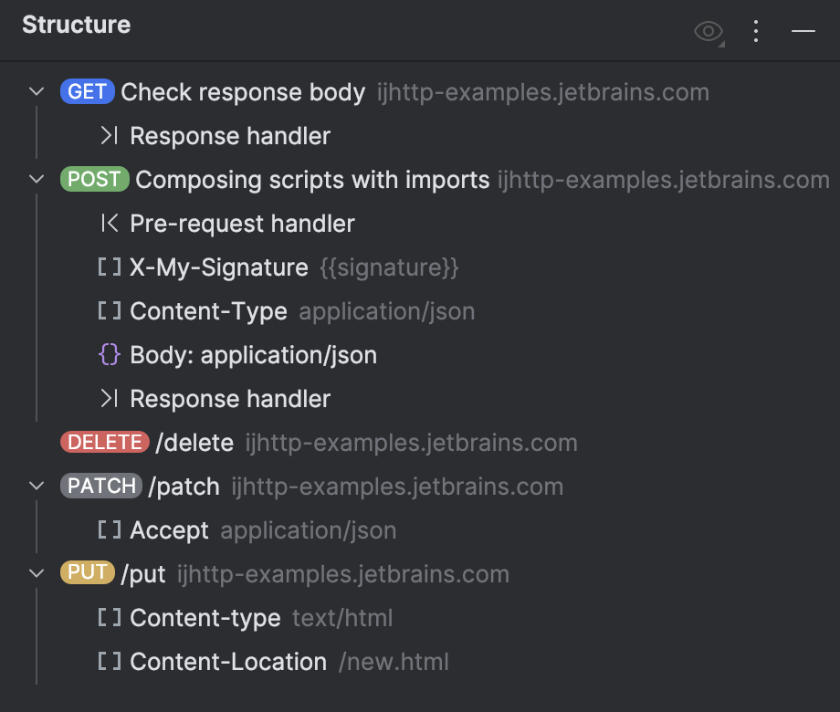 HTTP Client | IntelliJ IDEA Documentation