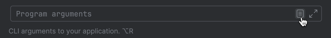 Program arguments, VM options, environment variables | IntelliJ IDEA ...
