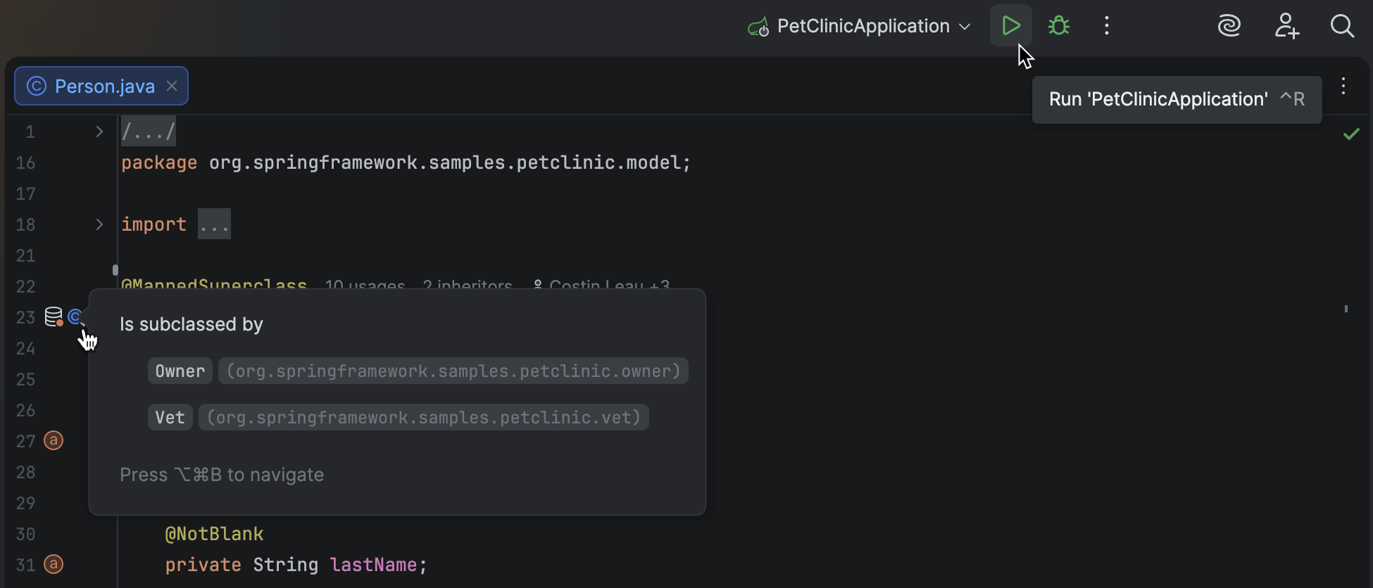 图标参考 | IntelliJ IDEA 文档