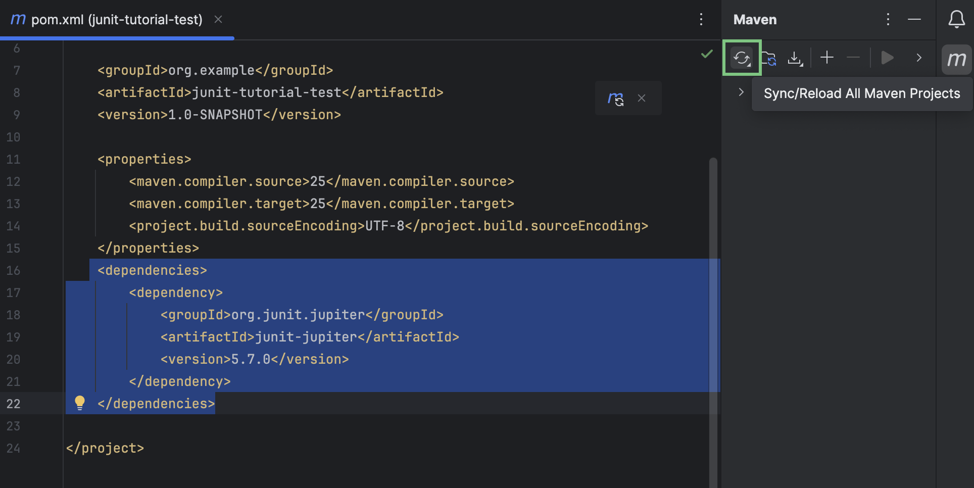 Tutorial: Get started with JUnit | IntelliJ IDEA Documentation