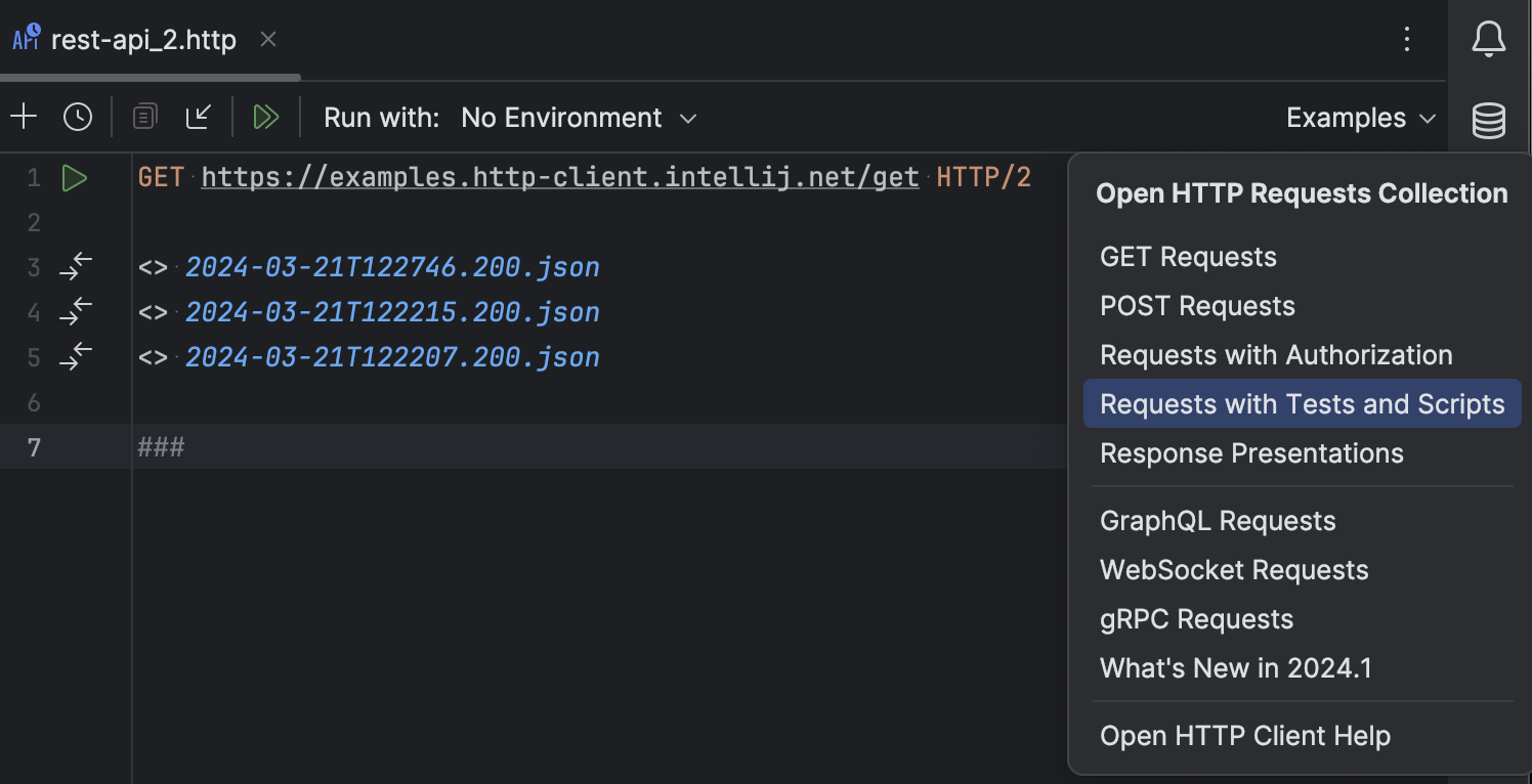 HTTP Client | IntelliJ IDEA Documentation