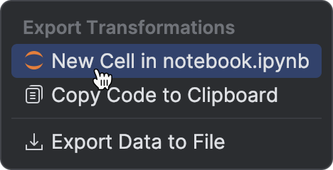 使用 Data Wrangler | PyCharm 文档