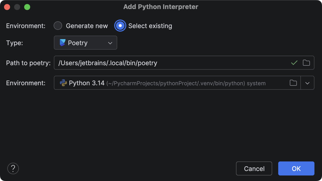 Configure a Python interpreter | PyCharm Documentation