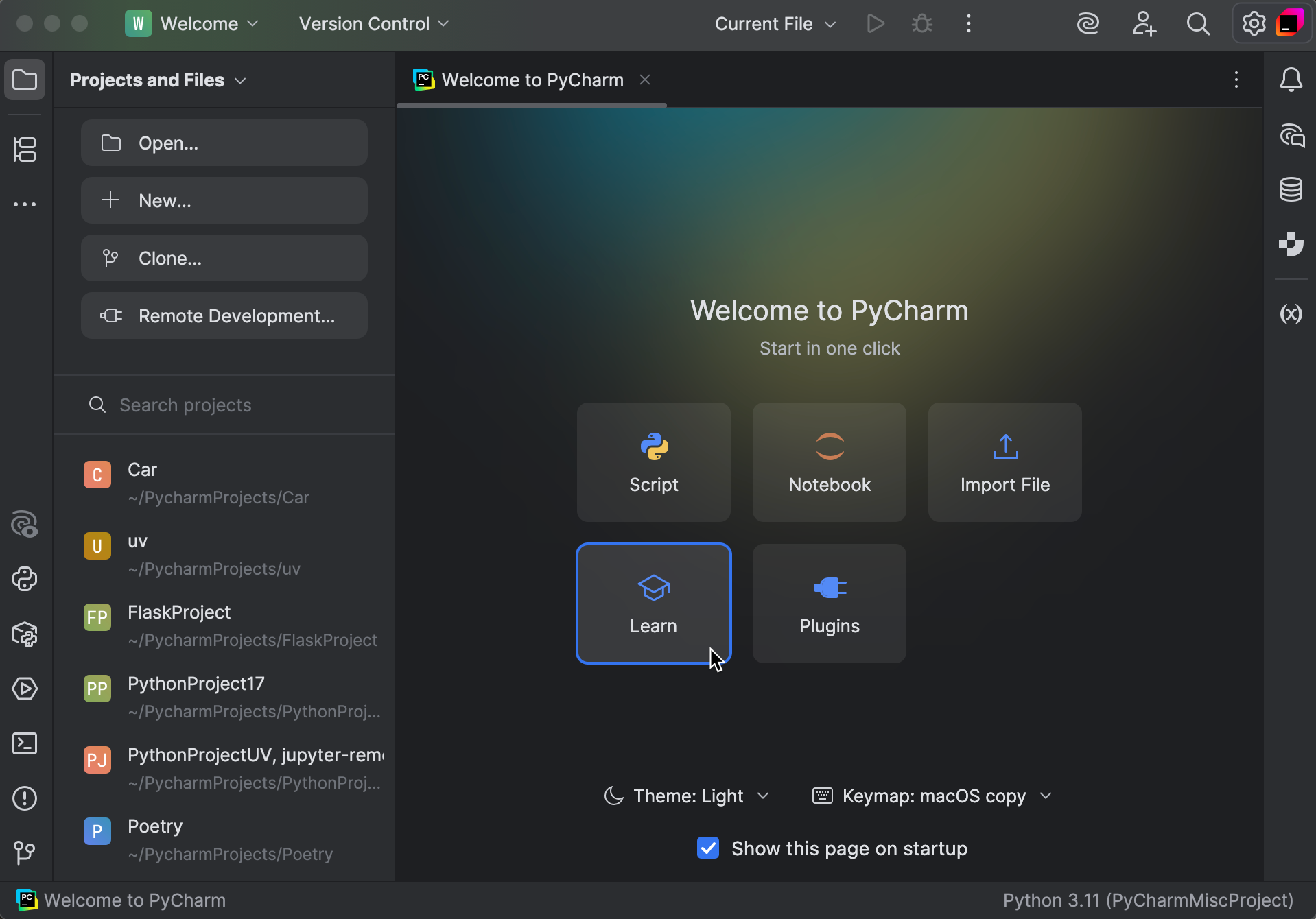 Run PyCharm for the first time | PyCharm Documentation